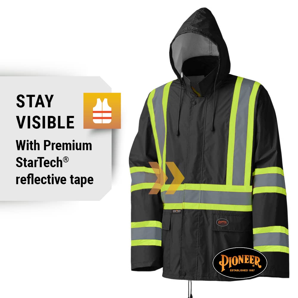 Snapklik.com : Pioneer Waterproof Lightweight Safety Rain Suit
