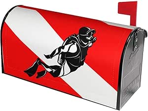 Amazon.com: Diving Flag Scuba Divers Premium Magnetic Mailbox Covers ...