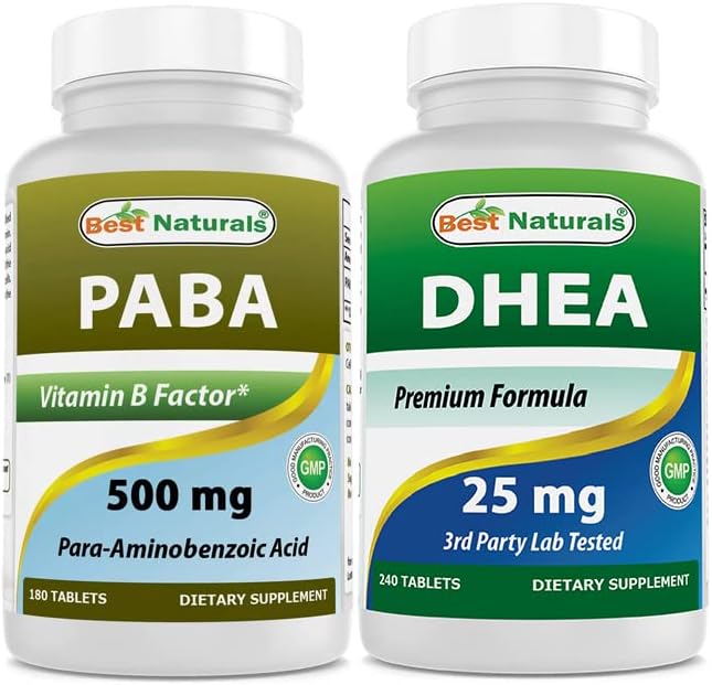 Amazon.com: Best Naturals PABA 500 mg & Dhea 25mg : Health & Household