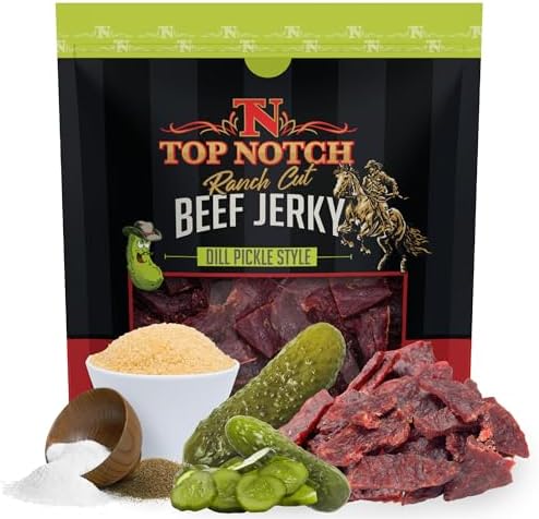 Amazon.com: Top Notch Ranch Cut Jerky - 3.25 oz Bag of Beef Jerky ...