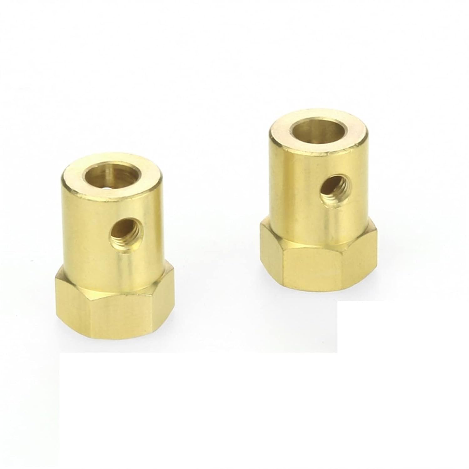 4Pcs 5mm Brass Hub Hex Adapter Hexagonal Shaft Coupling Coupler for Car ...