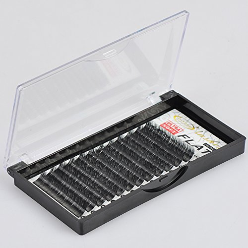 Amazon.com: FUZHAN Matte Black Ellipse Flat Eyelash Extensions 0.15mm ...
