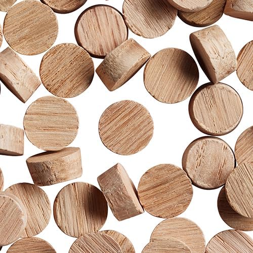 WidgetCo 1/2" Oak Wood Plugs, Face Grain, Woodworking Plugs, Can Be ...