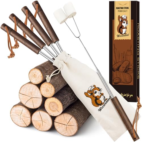 Amazon.com: Blue River Goods Smores Sticks | Set of 6 Marshmallow ...