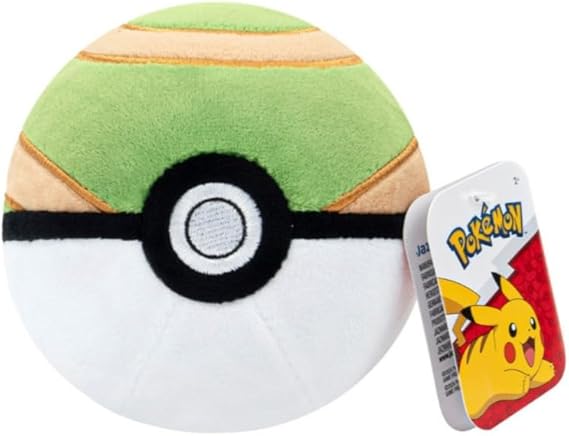 Amazon.com: Pokemon 4" Pokeball Plush - Soft Stuffed Poke Ball Toy with ...