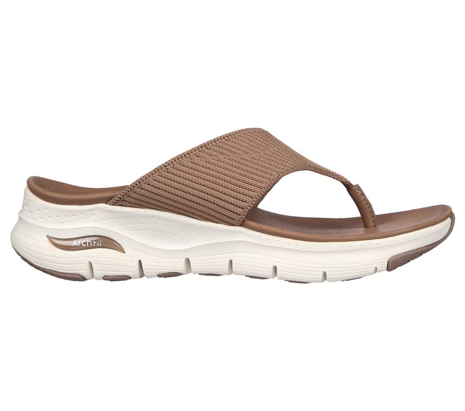 Buy Skechers-Womens-ARCH FIT - EASY DAY -Brown-Slipper-UK 4 at Amazon.in