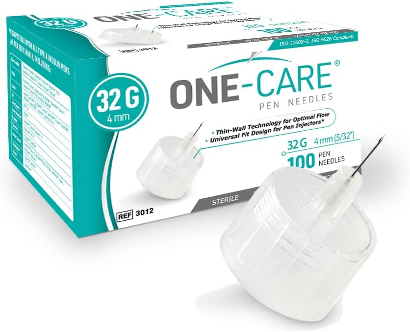 Amazon.com: Pip Insulin Pen Needles (32G 4mm) 100 Pieces : Health ...