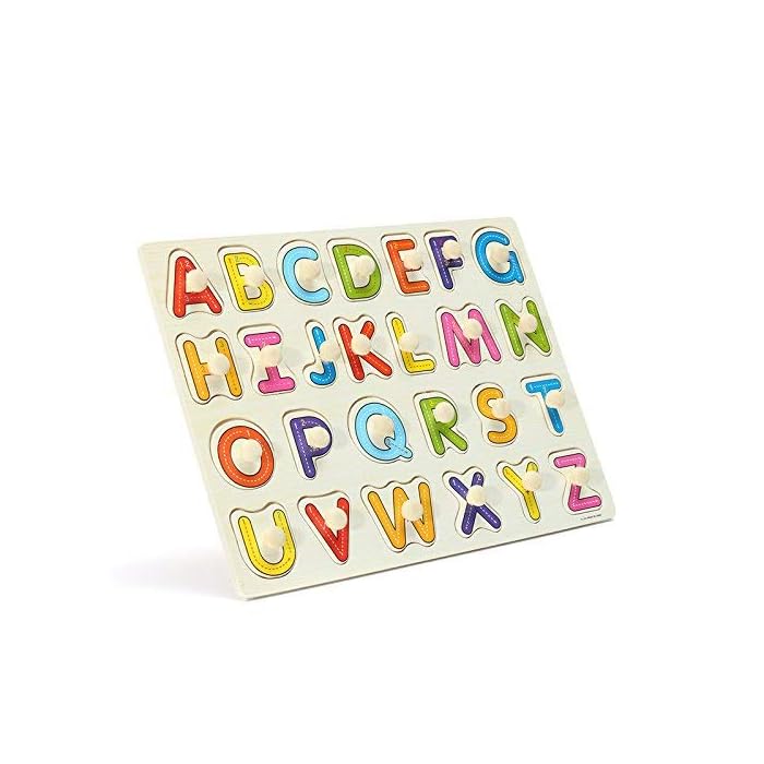 Buy mojo toys wooden capital alphabets letters learning educational ...