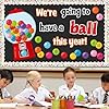 Amazon.com: Naozinebi Gumball Machine Bulletin Board Set Colorful ...