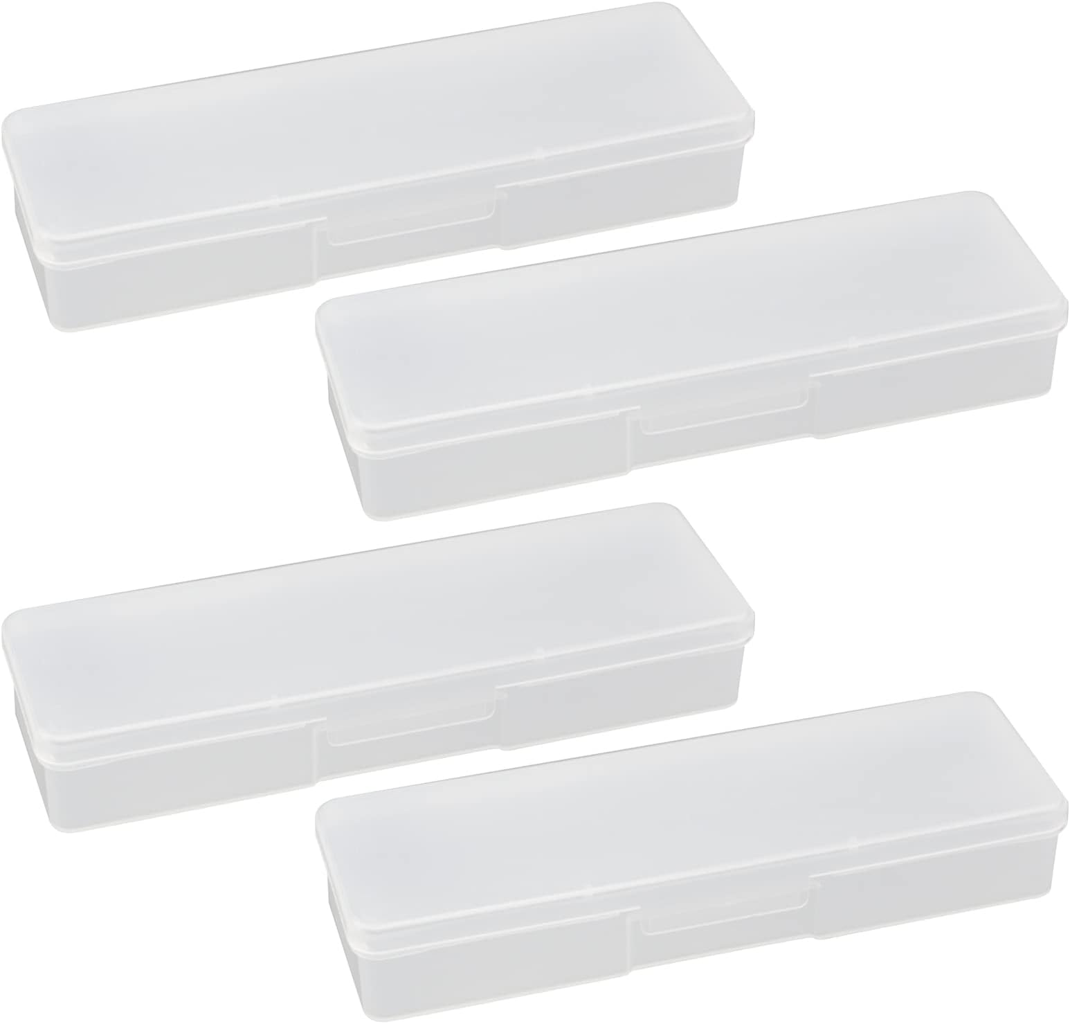 Amazon.com: Tighall 4PCS Clear Containers Box with Hinged Lid and Snap ...