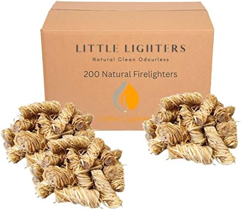 Little Lighters Natural Clean Odourless Eco Wood Firelighters - Wood ...