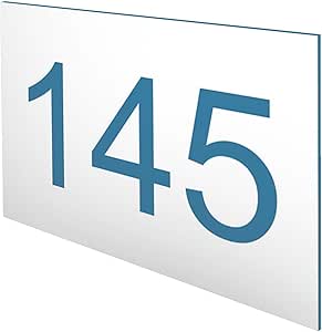 DECOHO - Large Rectangular Customisable Letter Box Number (100 x 70 mm ...