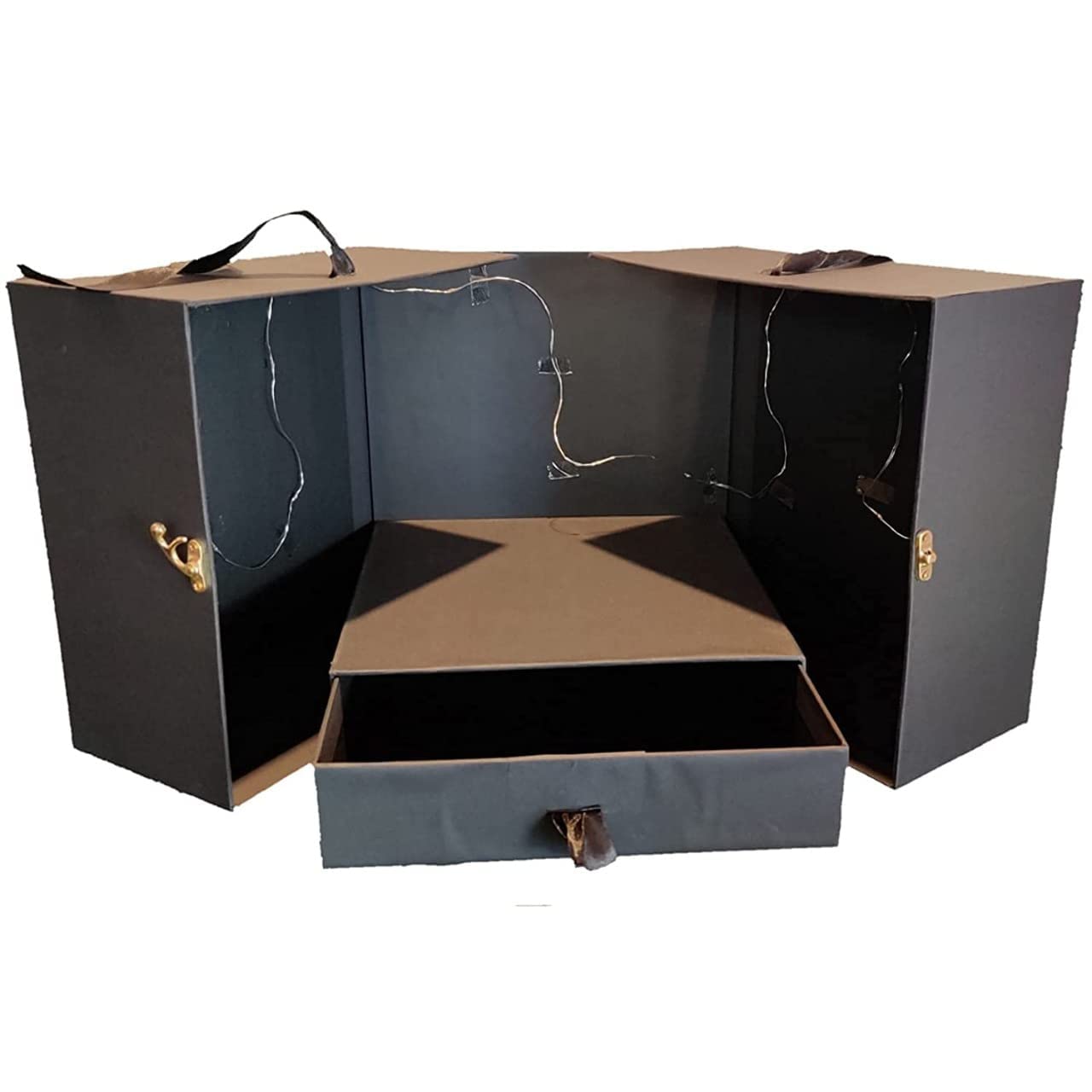 GIFTIATTIRE CARD BOARD Surprise Cake Box Gift Box with light included ...