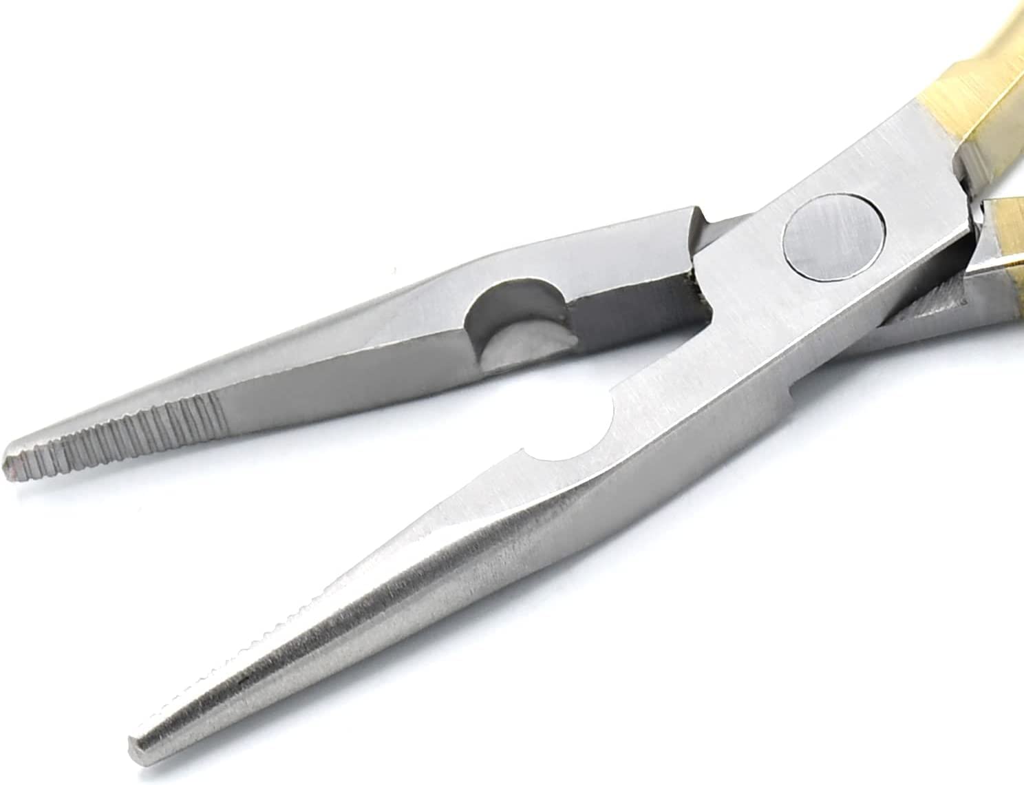 Fishing Pliers Stainless Steel NEEDLE NOSE SPRING PLIER BLACK 6 ...