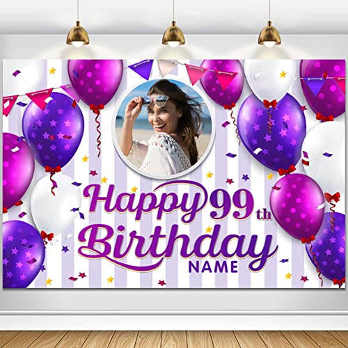 Snapklik.com : Custom Happy 99th Birthday Decoration Banner ...