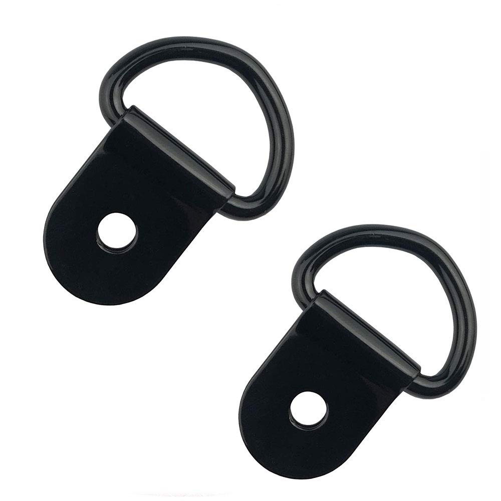 Snapklik.com : 30 Pcs D Rings Small Tie Downs Anchors, Heavy Duty Steel ...