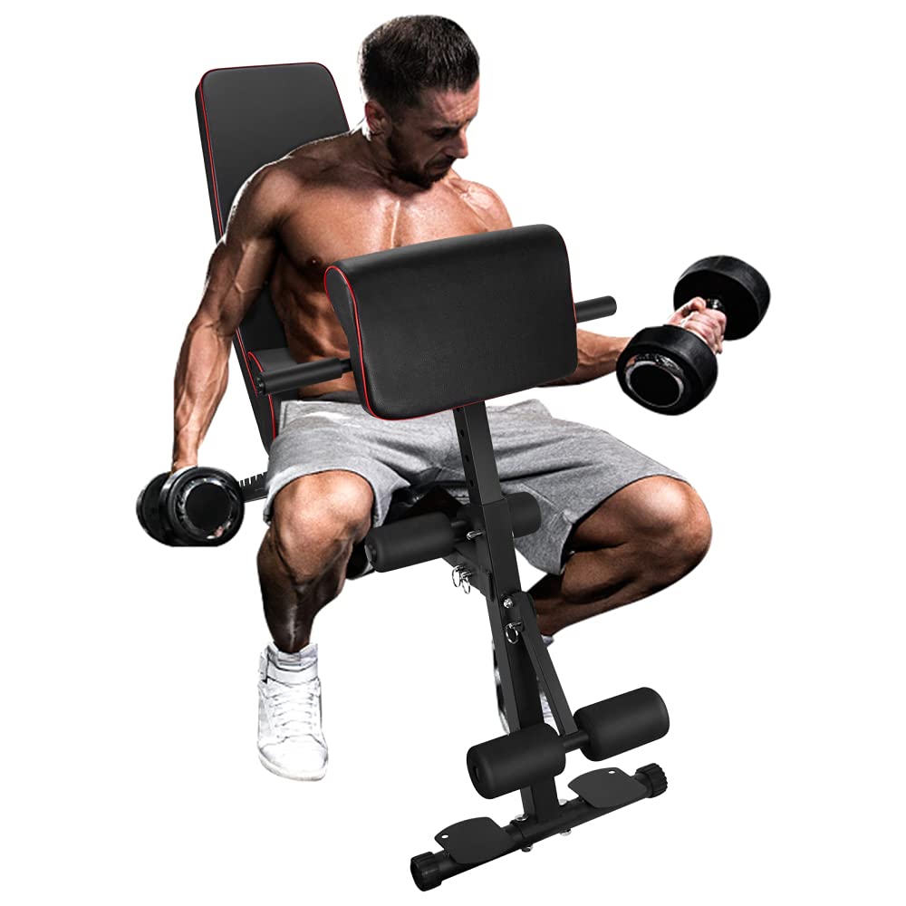 Buy BITOWAT Fitness Dumbbell Bench 6-In-1 Sit-Up Exercise Abdominal ...