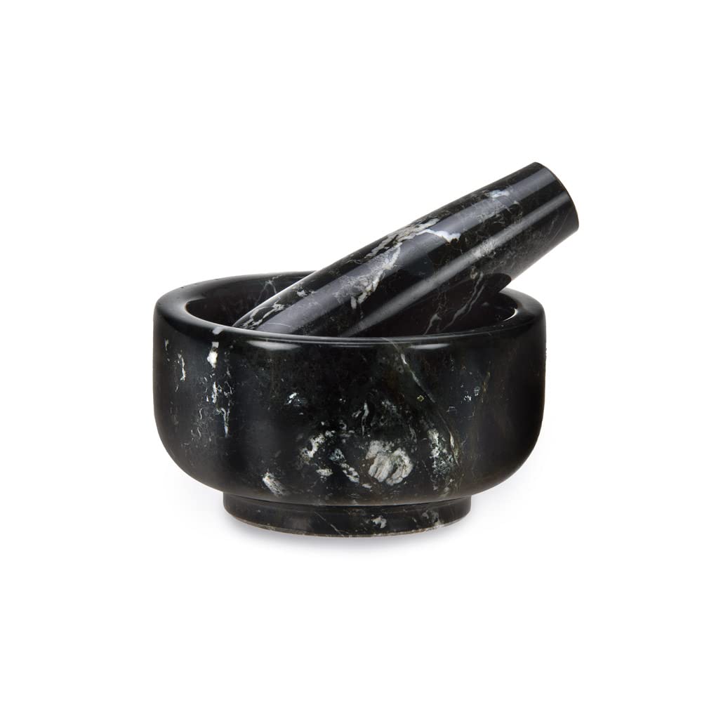 Himalayan Black Marble Pestle & Mortar : Amazon.co.uk: Home & Kitchen
