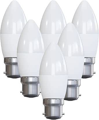 B22 Bayonet Cap Fitting LED Light Bulb 7W 60 Watt Equivalent, Energy ...