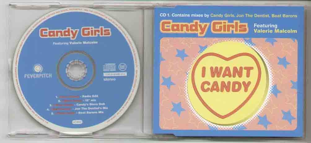 I want candy (CD1, 5 versions, 1996, feat. Valerie Malcolm) - Candy ...