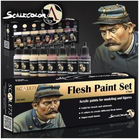 Amazon.com: Scale 75 Flesh Paint Set, 8x17 ml (0.57fl.oz) : Arts ...