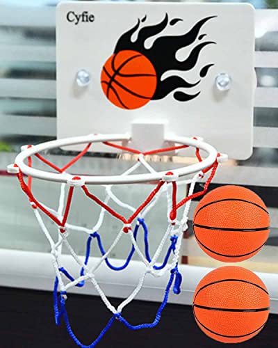 CYFIE Mini Basketball Hoop Set, Indoor Basketball Hoop for Kids, Wall ...