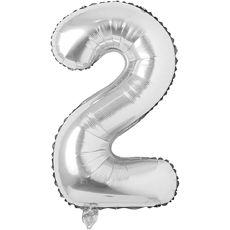 Amazon.com: 16" inch Single Silver Alphabet Letter Number Balloons ...