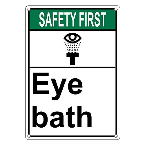 Amazon.com: Weatherproof Plastic Vertical ANSI Safety First Eye Bath ...