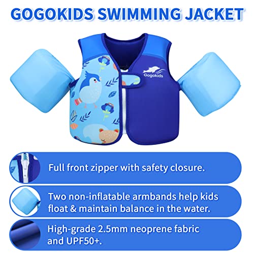 Snapklik.com : Gogokids Toddler Floaties, Kids Swim Vests For 20-50 Lbs ...