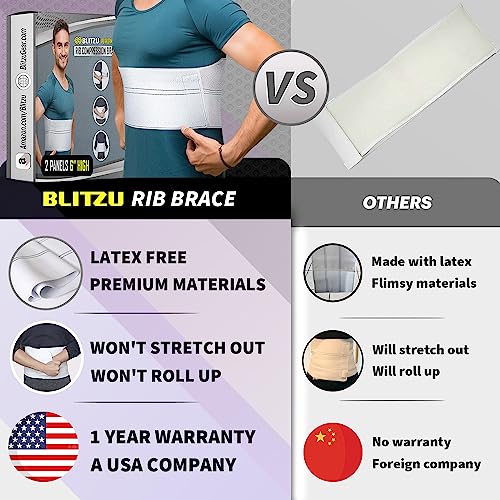 Snapklik.com : BLITZU Broken Rib Brace Chest Binder & Wrap Belt For ...