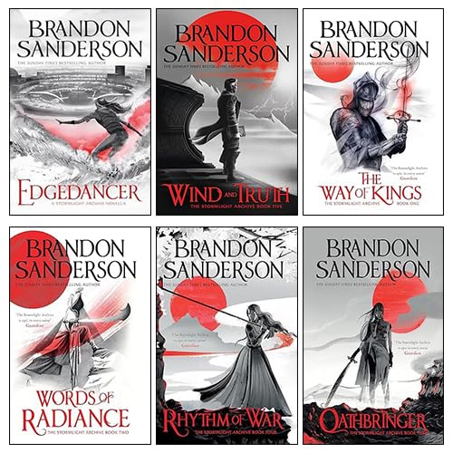 Brandon Sanderson 6 Books Collection Set(The Way of Kings Book, Words ...