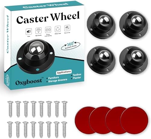 4pcs Caster Wheel Self Adhesive Caster Wheel 360° Swivel Wheels for ...