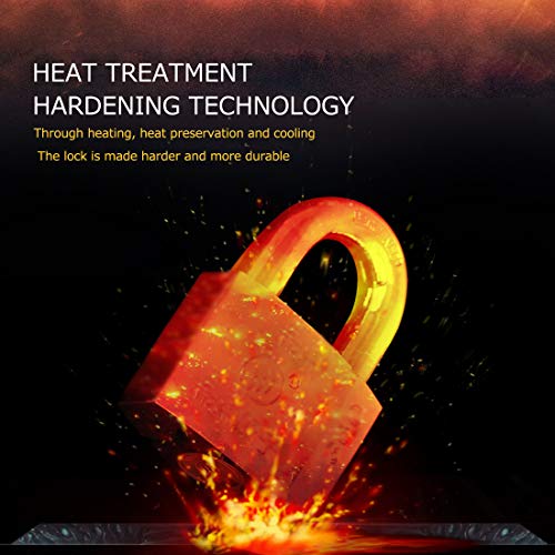 Padlock by Mindy,No Key-Copying Locker Lock Big and Sturdy with Fashion ...