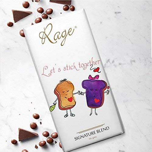 Rage Let's Stick Together Signature Chocolate Bar, 90 g : Amazon.in ...