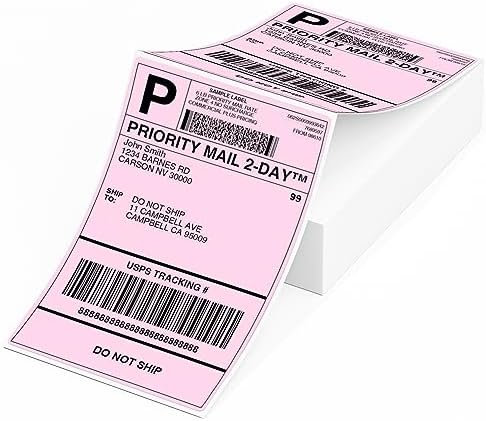 Amazon.com : Phomemo 4X6'' Thermal Shipping Labels - Pack of 100 4x6 ...