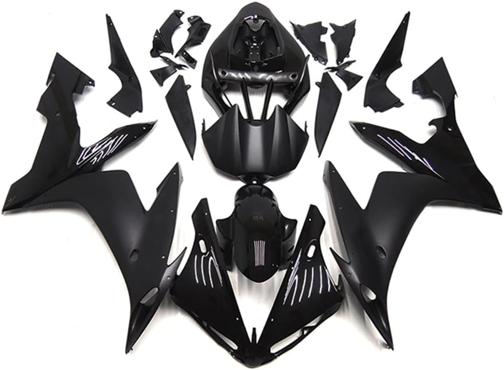 Amazon.com: Matte Black ABS Plastics Fairing Kit for Yamaha YZF-R1 2004 ...