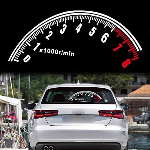 Amazon.com: TOMALL 22.6'' Odometer Stickers for Car Rear Windshield ...