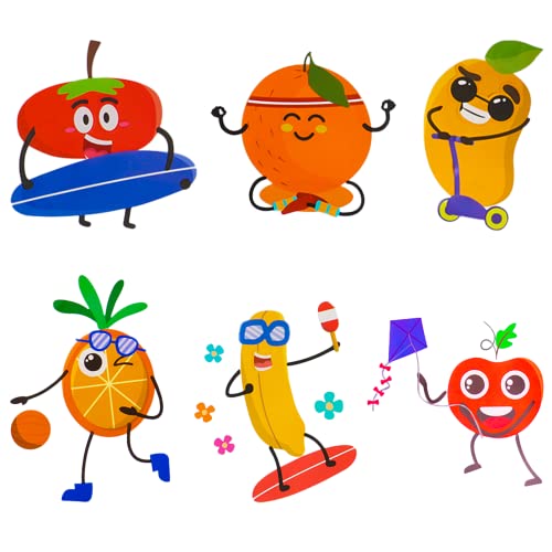 Snapklik.com : Make-A-Face Fruit Stickers For Kids, 36 Sheets 6 ...