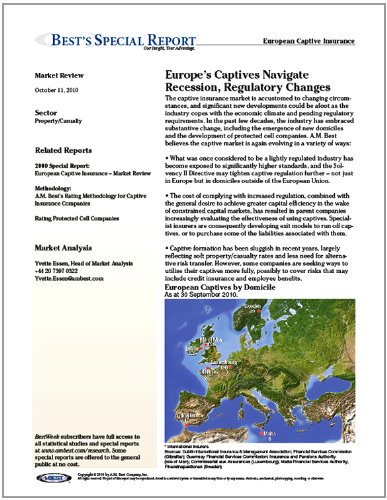 2010 Special Report: European Captive Insurance – Market Review. Europe ...