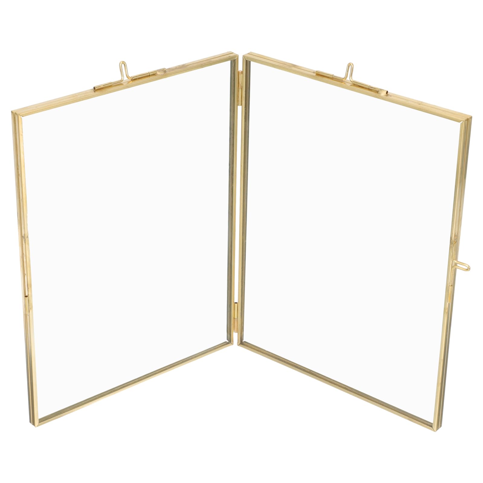 Amazon.com - BESPORTBLE Copper Edge Glass Photo Frame Clear Glass ...