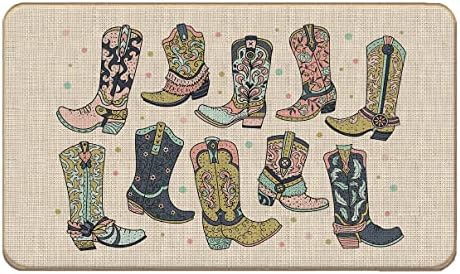 Amazon.com: Nogrit Western Door Mat - Vintage Rustic Kitchen Bathroom ...
