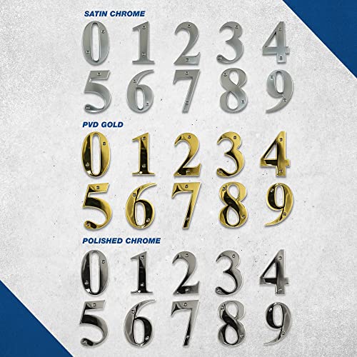 UAP House Numbers – 3 Inch Door Numbers Signature Screw Fix Bevelled ...