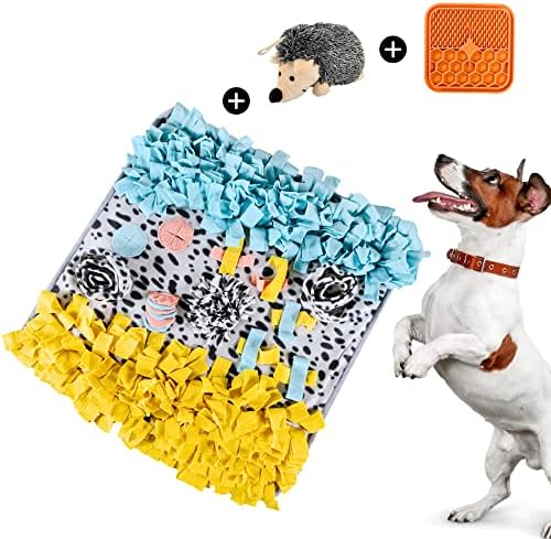 Amazon.com: AMISAN Snuffle Mat for Dogs with Lick Mat and Plush Dog Toy ...