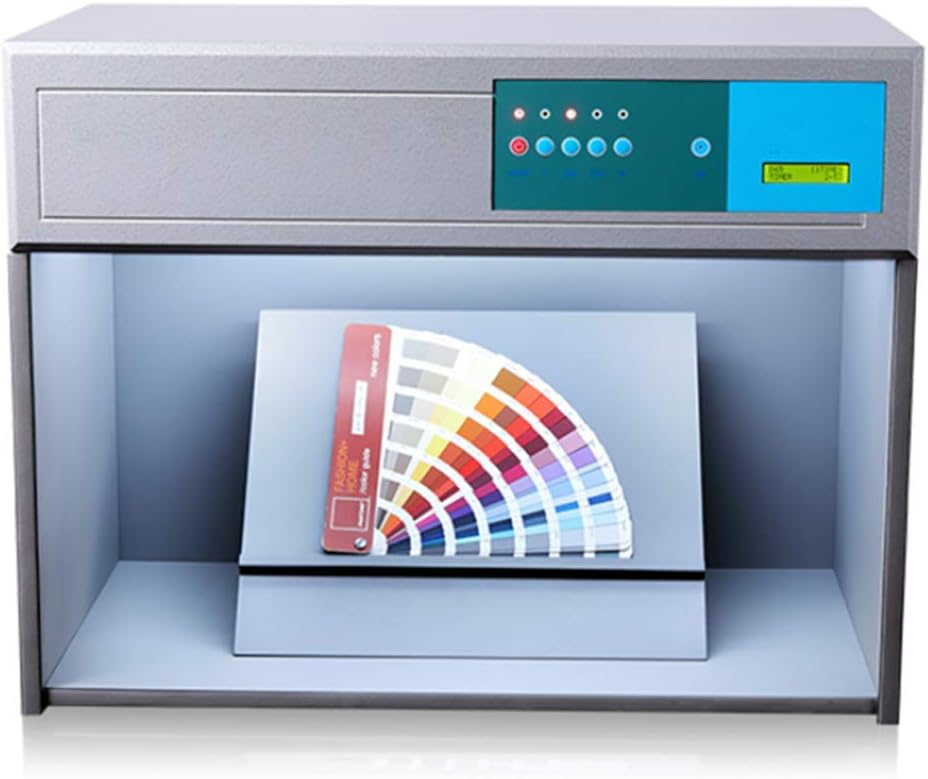 CGOLDENWALL Color Matching Cabinet Color Assessment Box 4 Light Sources ...