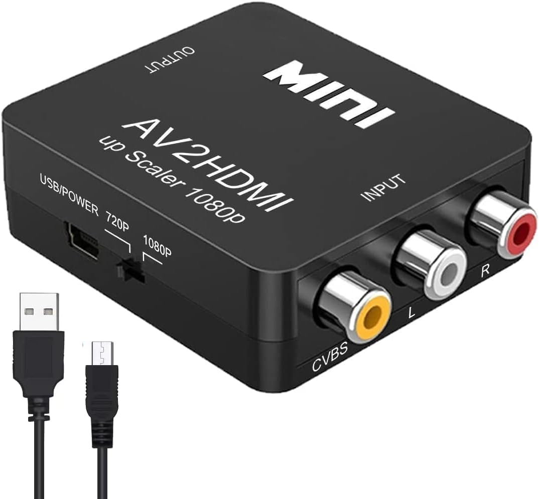 Amazon.com: Male Component to HDMI Converter for DVD/STB/VHS with ...