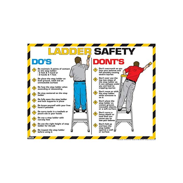 Buy Ladder Safety Do's and Don'ts Poster (18" x 24") Online at ...