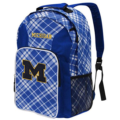 Buy NCAA Michigan Wolverines Plaid Story Backpack, Blue Online at Low ...