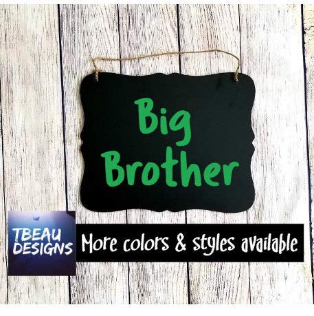 Buy Ced454sy Big Brother Wooden Sign Sign Baby Announcement Sign Big ...