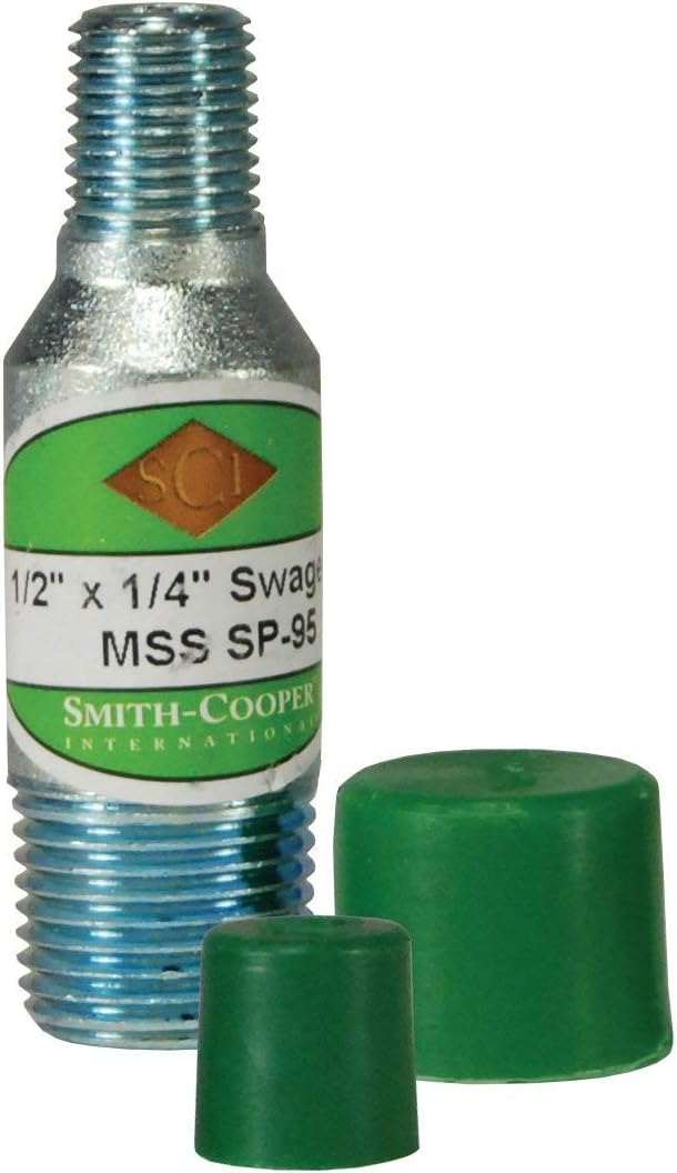 Amazon.com: Dixon SW80-100025 1" x 1/4" Swage Nipple, Green Cap Zinc ...