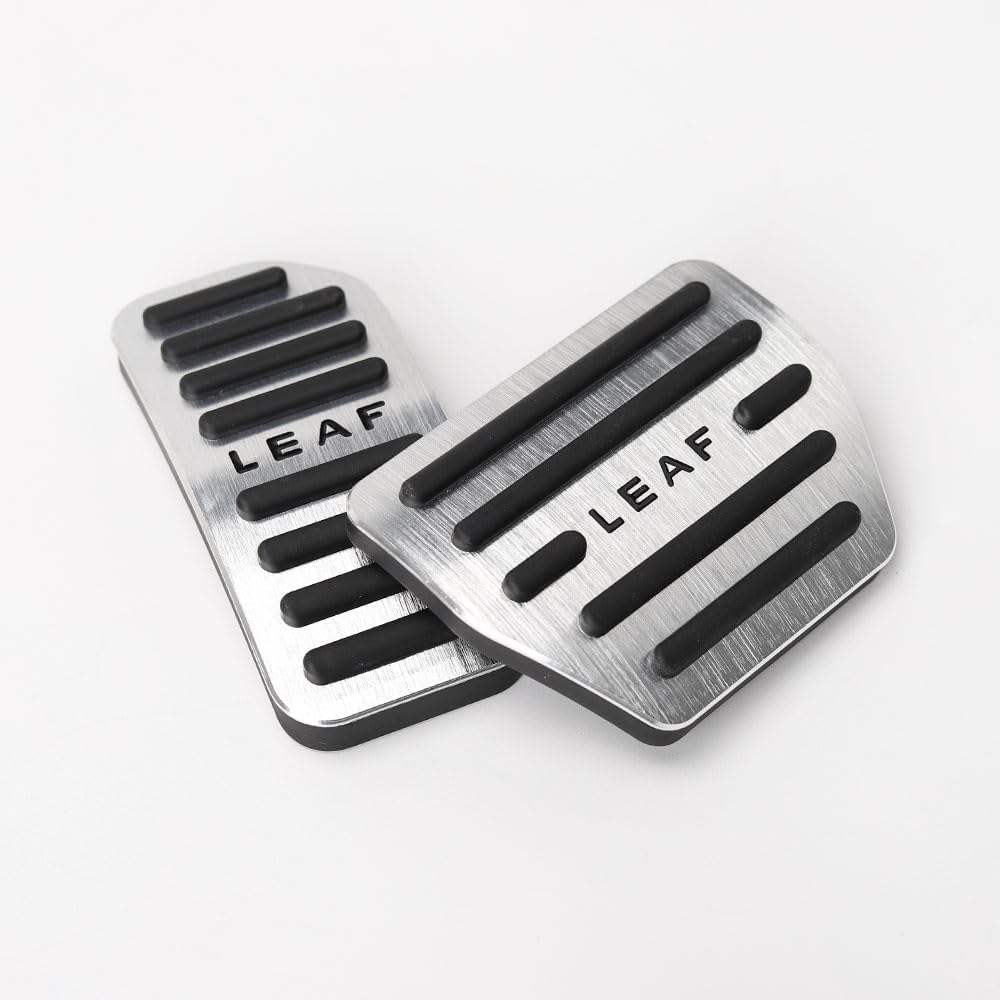 Amazon | LEXLEYS「改良型」 リーフ ZE0系 ZE1系 アルミ ペダル アクセル ブレーキ カバー 工具不要 実車採寸 滑り止め付 被せる ゴム カスタムドレスアップ パーツ ...